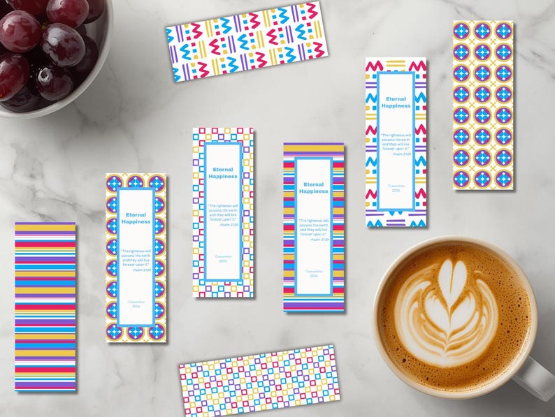 JW Bookmarks Eternal Happiness - Instant Download || JW Convention ...
