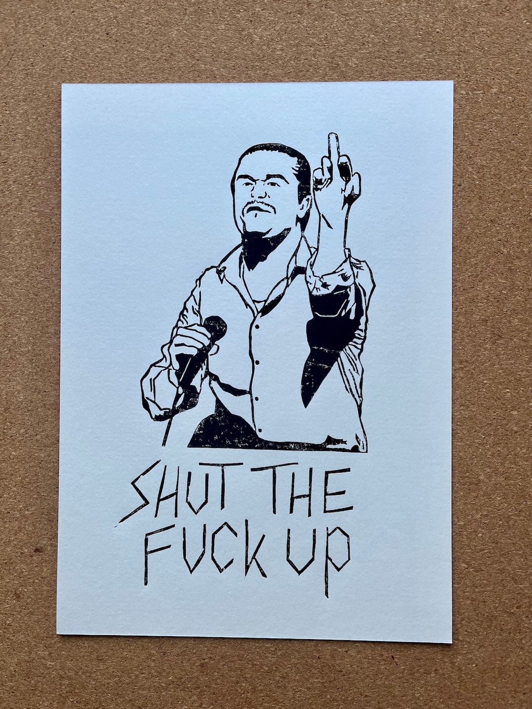 Mike Patton A4 Lino Print - Etsy