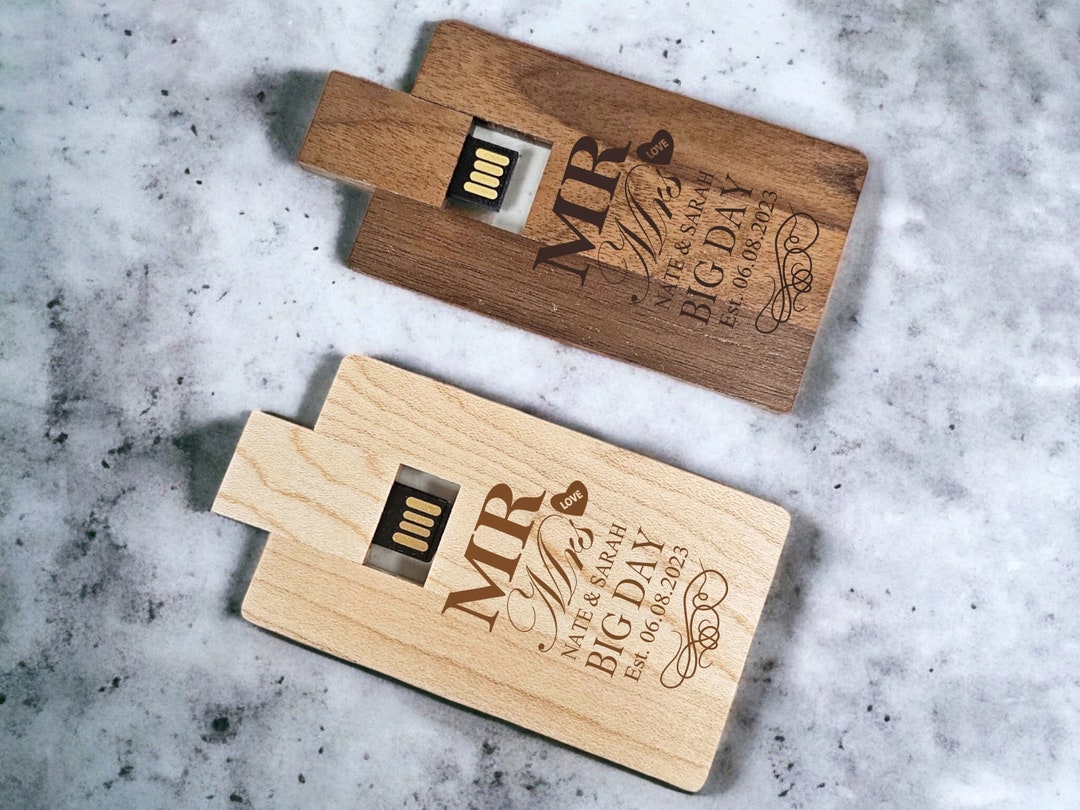 Custom Wood Usb and Box, Card Shape, Personalized Gift, Special Gift ...
