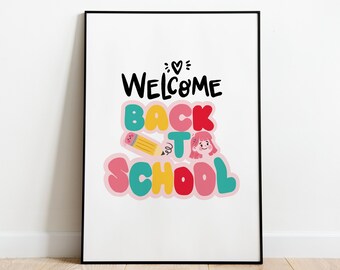 Back to School Staff Poster - Etsy