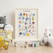 Space Alphabet Print, ABC Nursery Print, Outer Space Poster, Space Wall ...