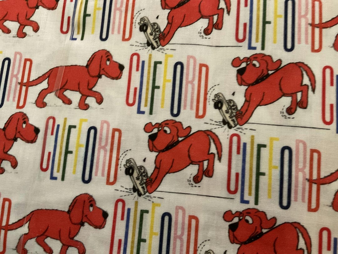 Clifford Theme Cotton Fabric Sold per Yard - Etsy
