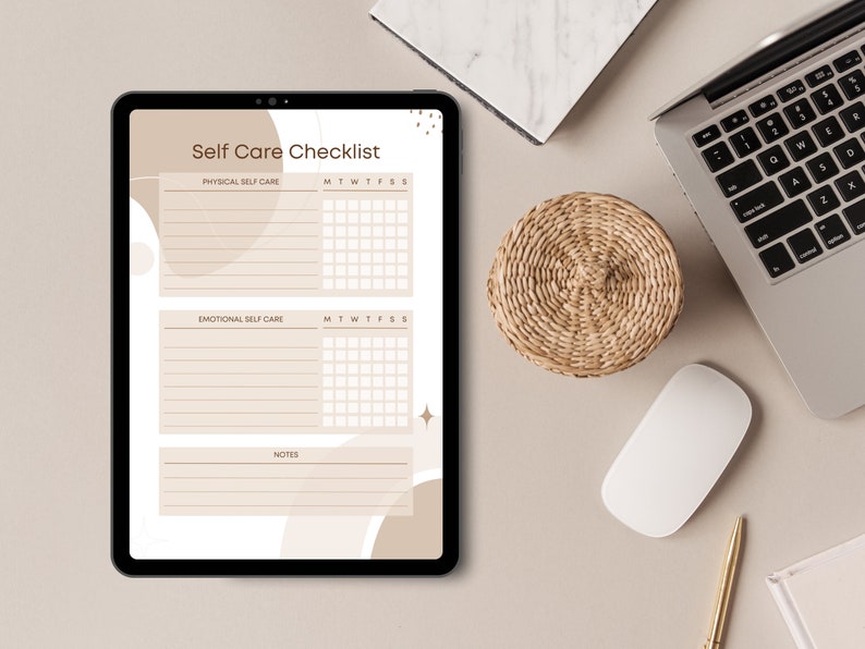 Printable Self Care Checklist | Daily and Weekly To-do List | Personal ...