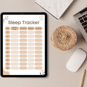 Printable Sleep Tracker | Well Being Planner | A4 Size | Instant ...