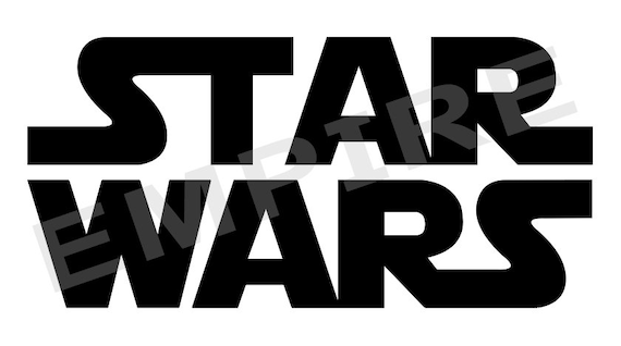 Star Wars Title Logo - Etsy