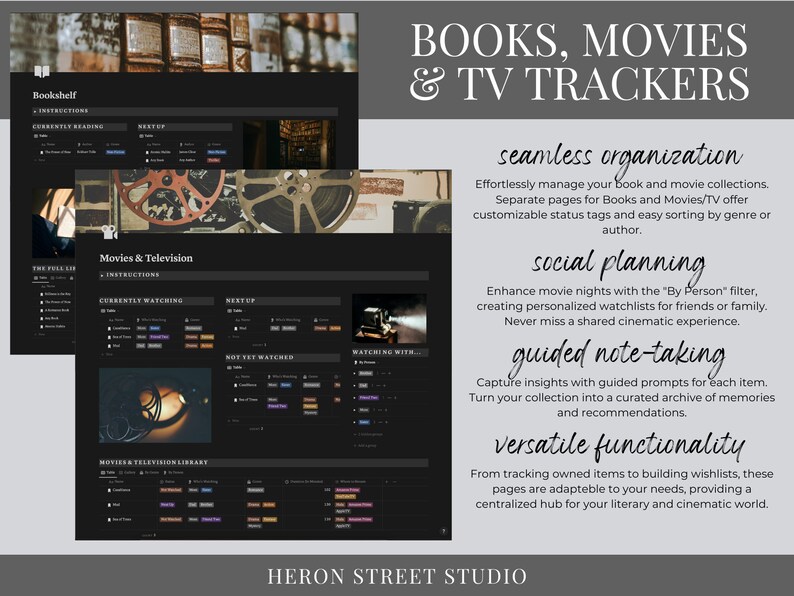 Dark Aesthetic Life Dashboard Notion Template With Integrated Journal ...