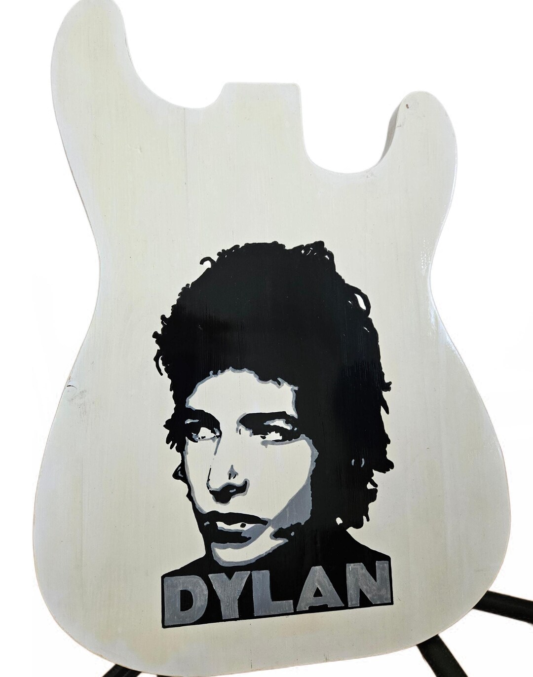Bob Dylan Hand Painted Strat-style Guitar Wall Art - Etsy