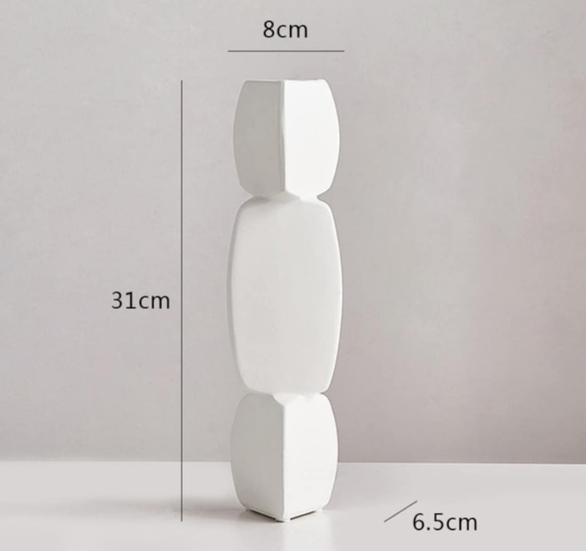Modern Minimalist Square Rectangle Ceramic Flower Vase - Etsy