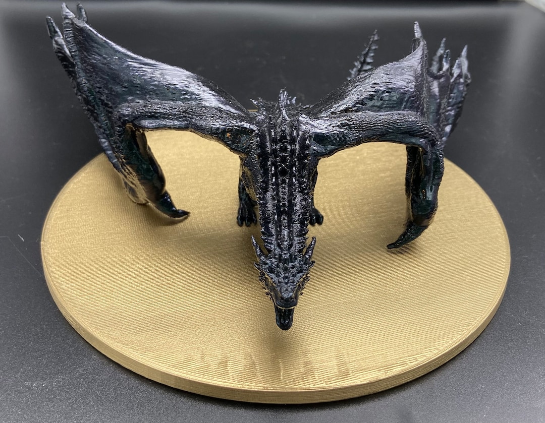 GOT Drogon Statue W/stand - Etsy