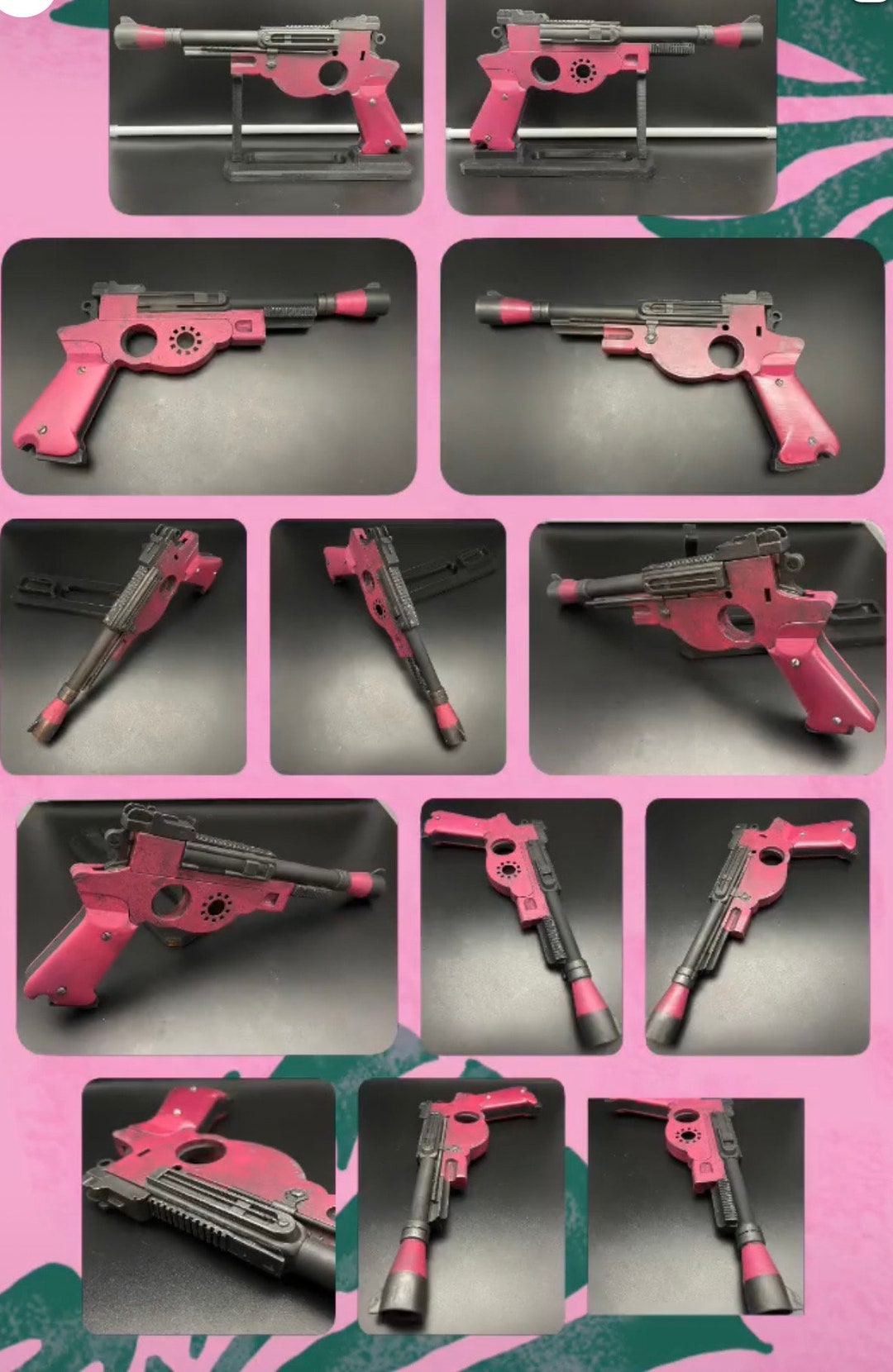 Mandalorian IB-94 Pink Blaster weathered - Etsy