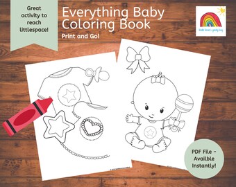 Age Regression Coloring Book - Etsy