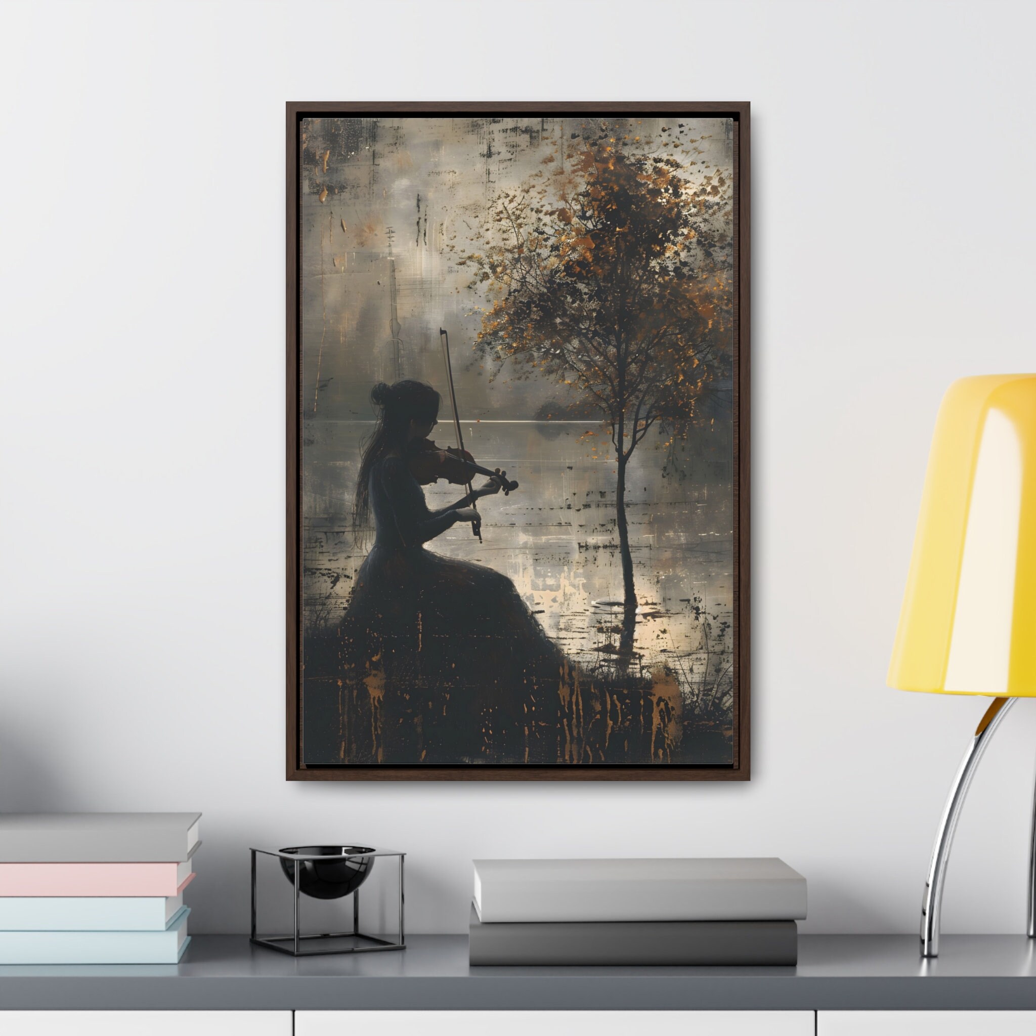 Violin Player Canvas Wall Art, Modern Art Print Canvas, Violinist Home ...