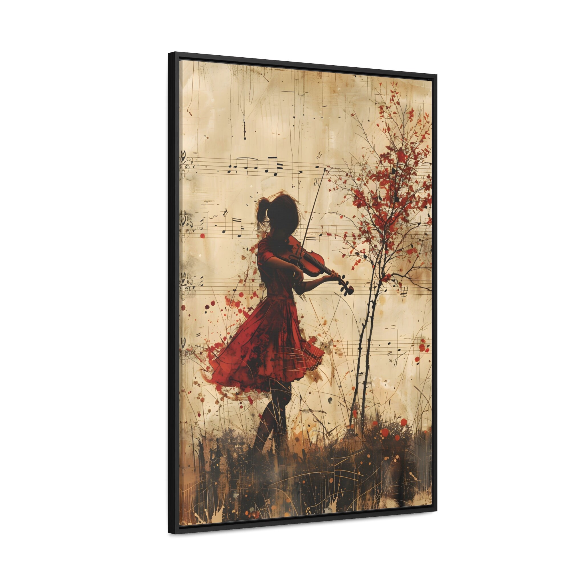 Violin Player Canvas Wall Art, Modern Art Print Canvas, Musician Gift ...
