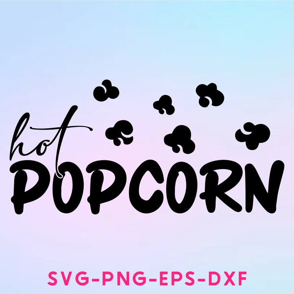 Fresh Popcorn Svg - Etsy