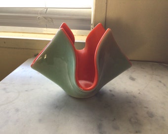 Slump Glass Vase - Etsy