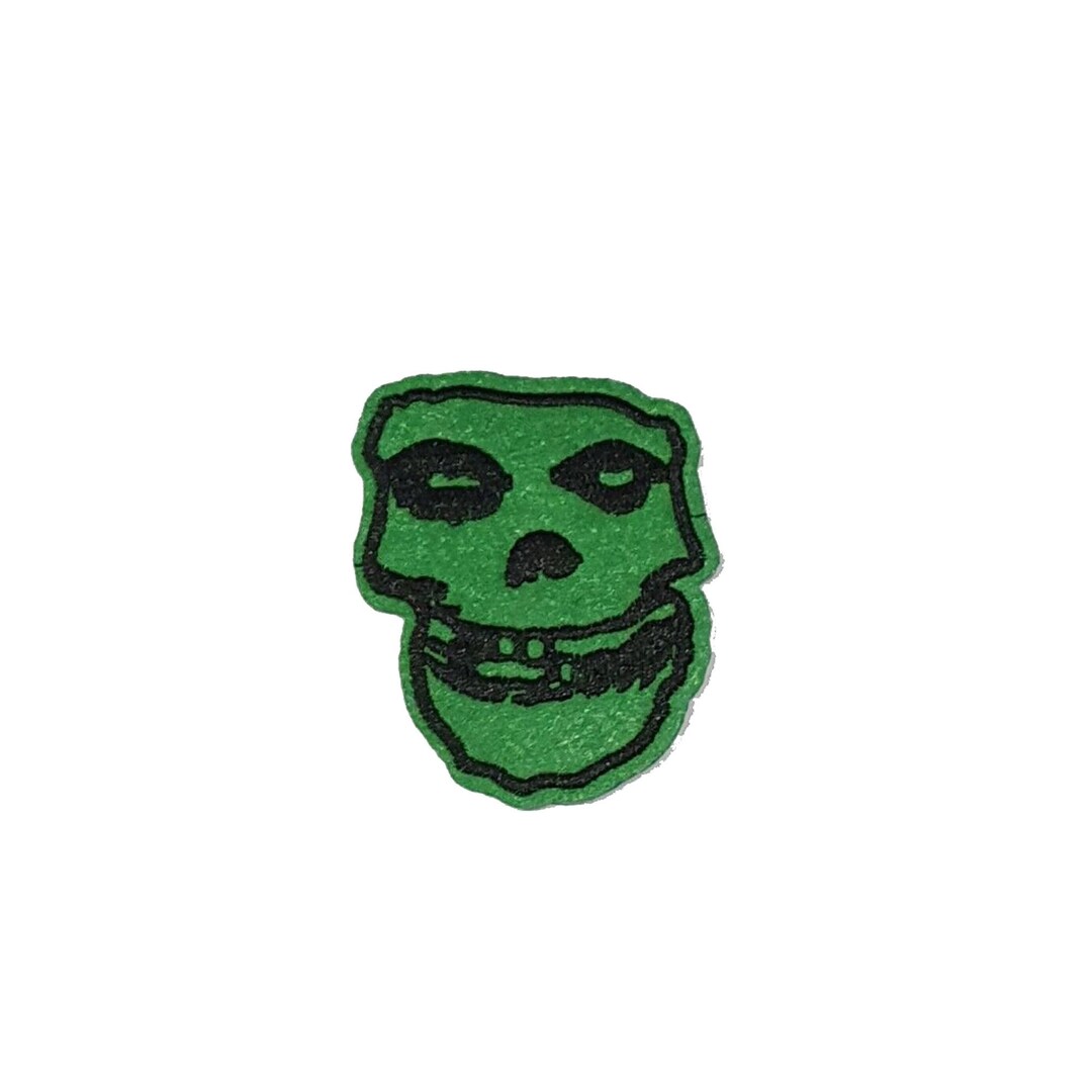 Misfits Green Field Skull Sew on Iron on Patch - Etsy