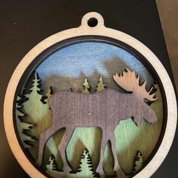 Moose Ornament - Etsy