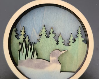 Loon Laser Cut Art - Etsy