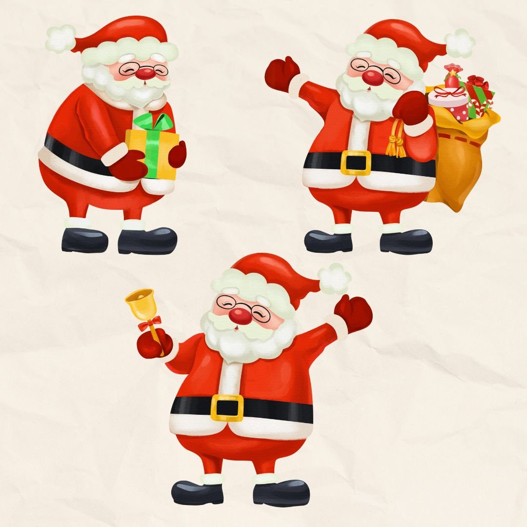 Santa PNG, Santa Claus Png, Kids Christmas PNG, Santa Png, Popular PNG ...