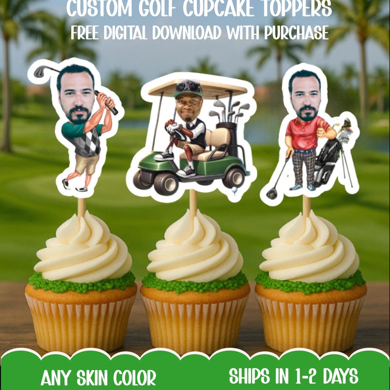Golf Birthday Cake Topper Personalized - Etsy