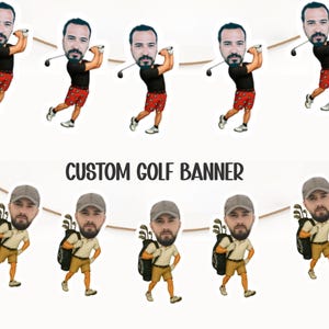 Custom Golf Face Banner – Personalized Photo Party Decor - Etsy