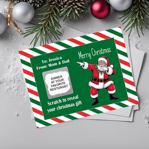 Custom Scratch off Christmas Ticket Card: Personalized Surprise - Etsy