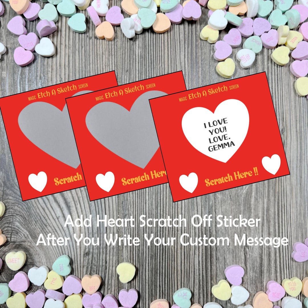 Scratch A Sketch Valentines Scratch Art Valentine Cards for Kids ...