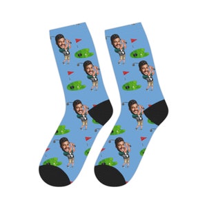 Custom Golf Socks, Custom Socks, Golf Socks, Golfer, Custom Face Socks ...