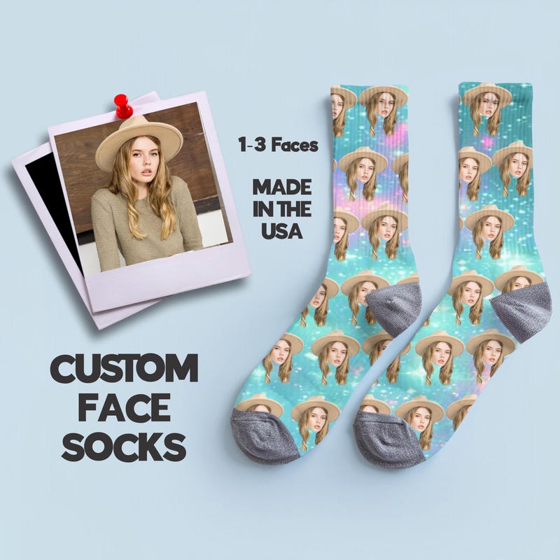 Custom Face Socks - Etsy