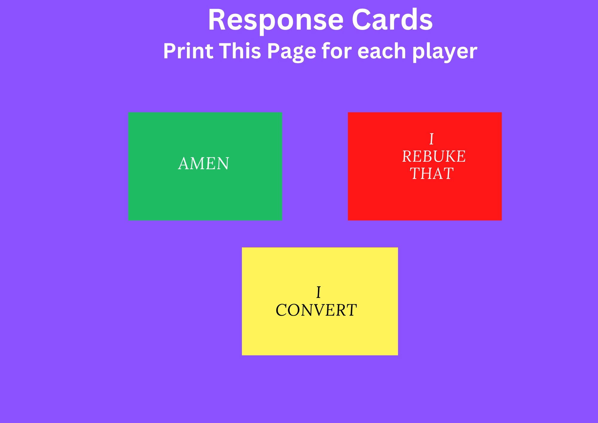 Christian Conversation Starter Game: and Let the Church Say - Faith ...