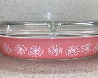 Pyrex Vintage Pink Daisy - Etsy