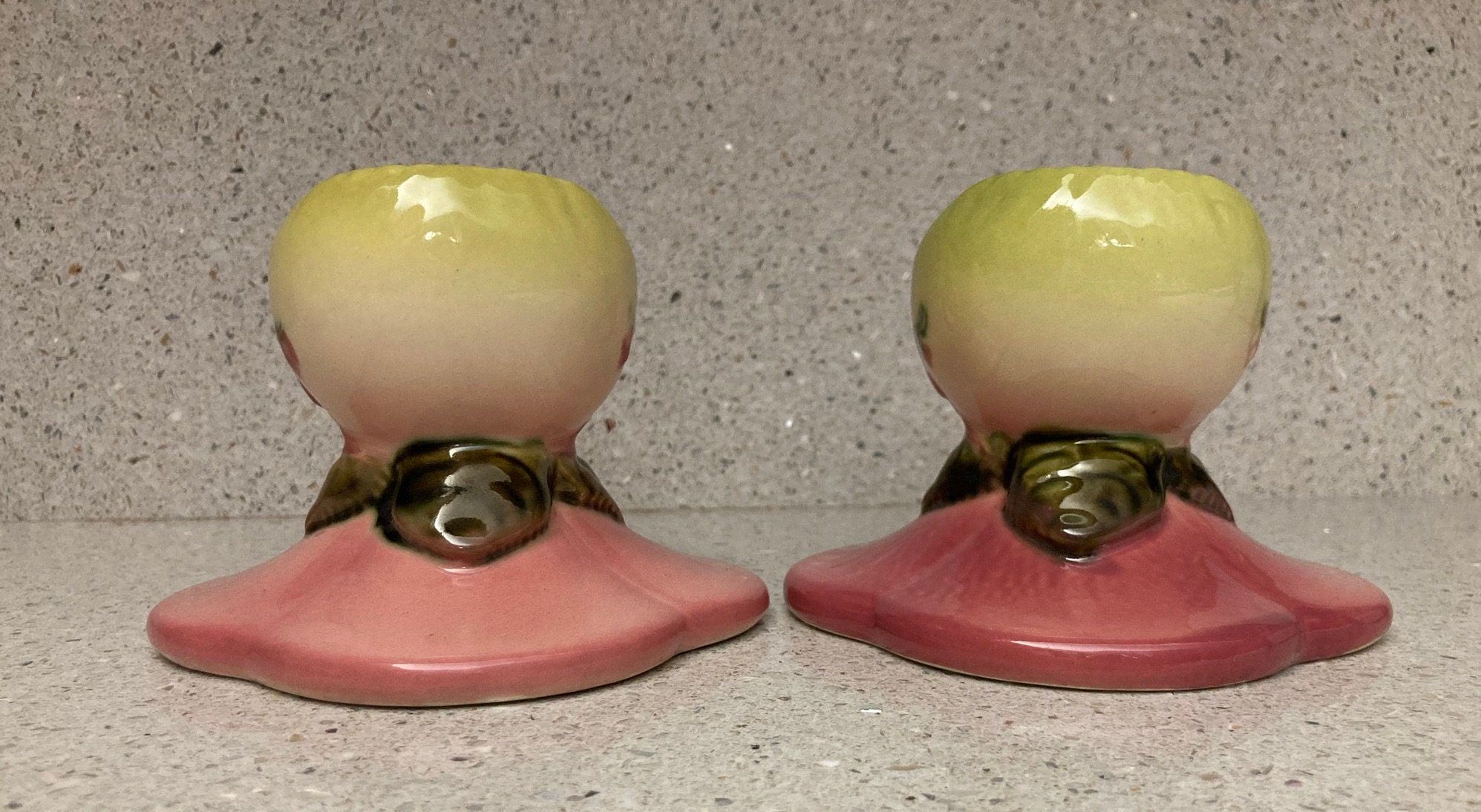 LOWER Price**vintage Hull Art Deco Pottery Woodland Gloss Candleholders ...
