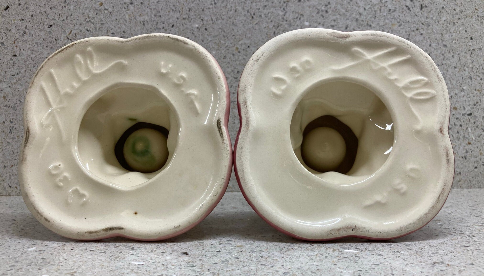 LOWER Price**vintage Hull Art Deco Pottery Woodland Gloss Candleholders ...