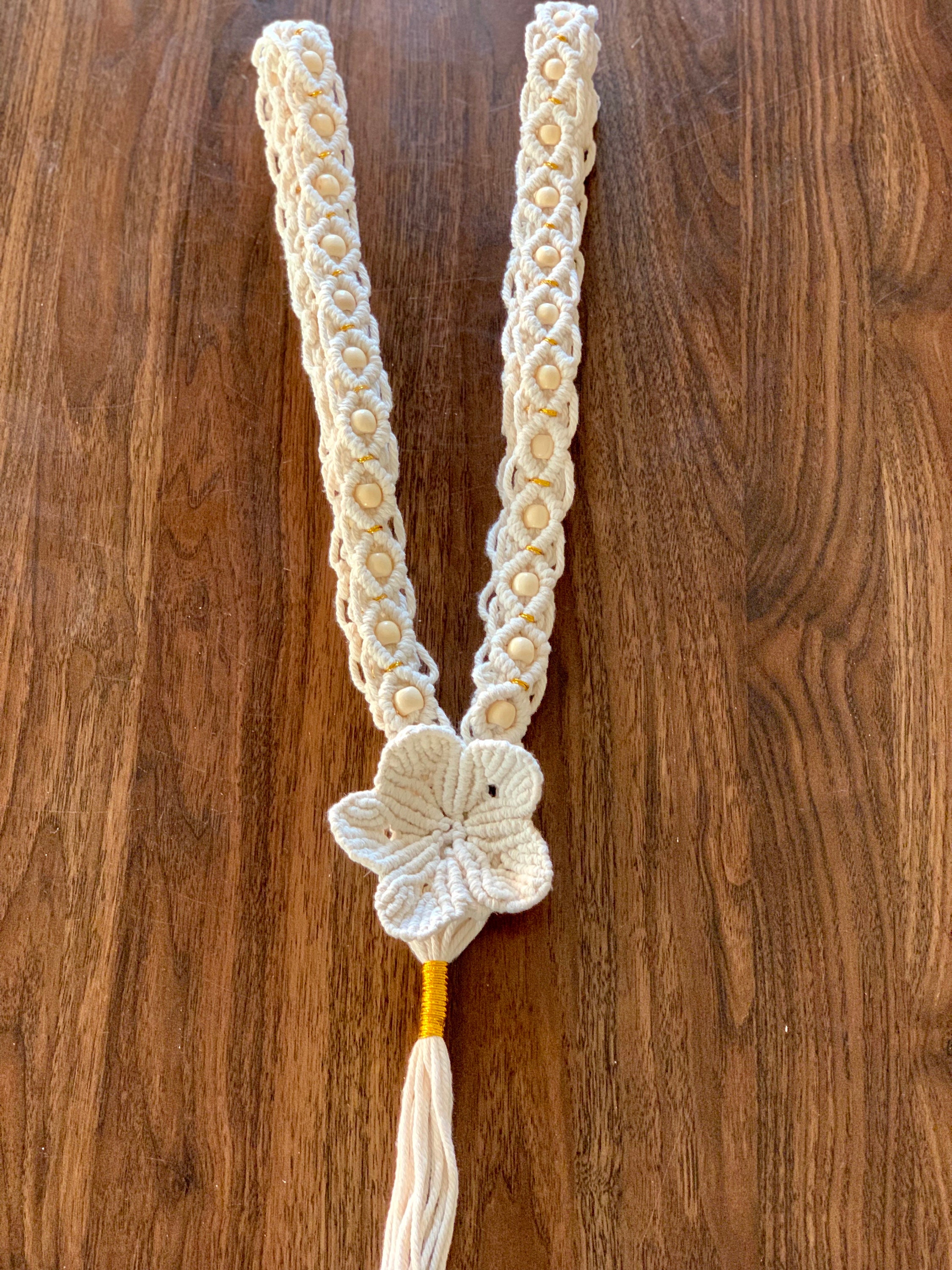 GOLD FLOWER Macrame Lasso - Wedding Ceremony - Mexican Wedding ...