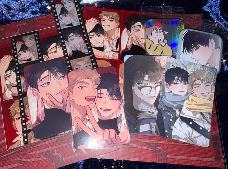Korean BL Manhwa Red Thread Quest Collection Photocards and Merch - Etsy