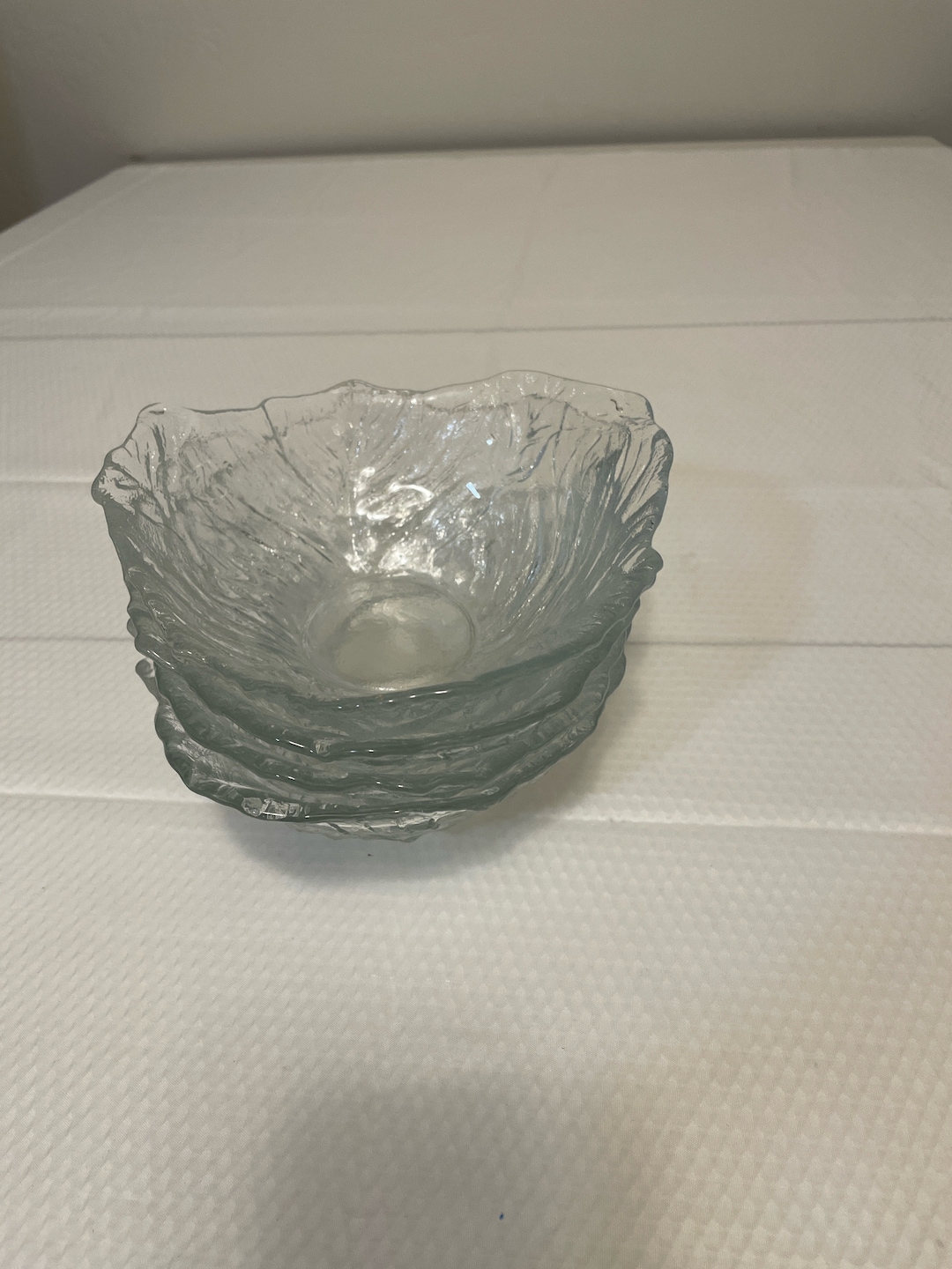 Viking Individual Glass Cabbage Leaf Salad Bowls. Set of 4 - Etsy