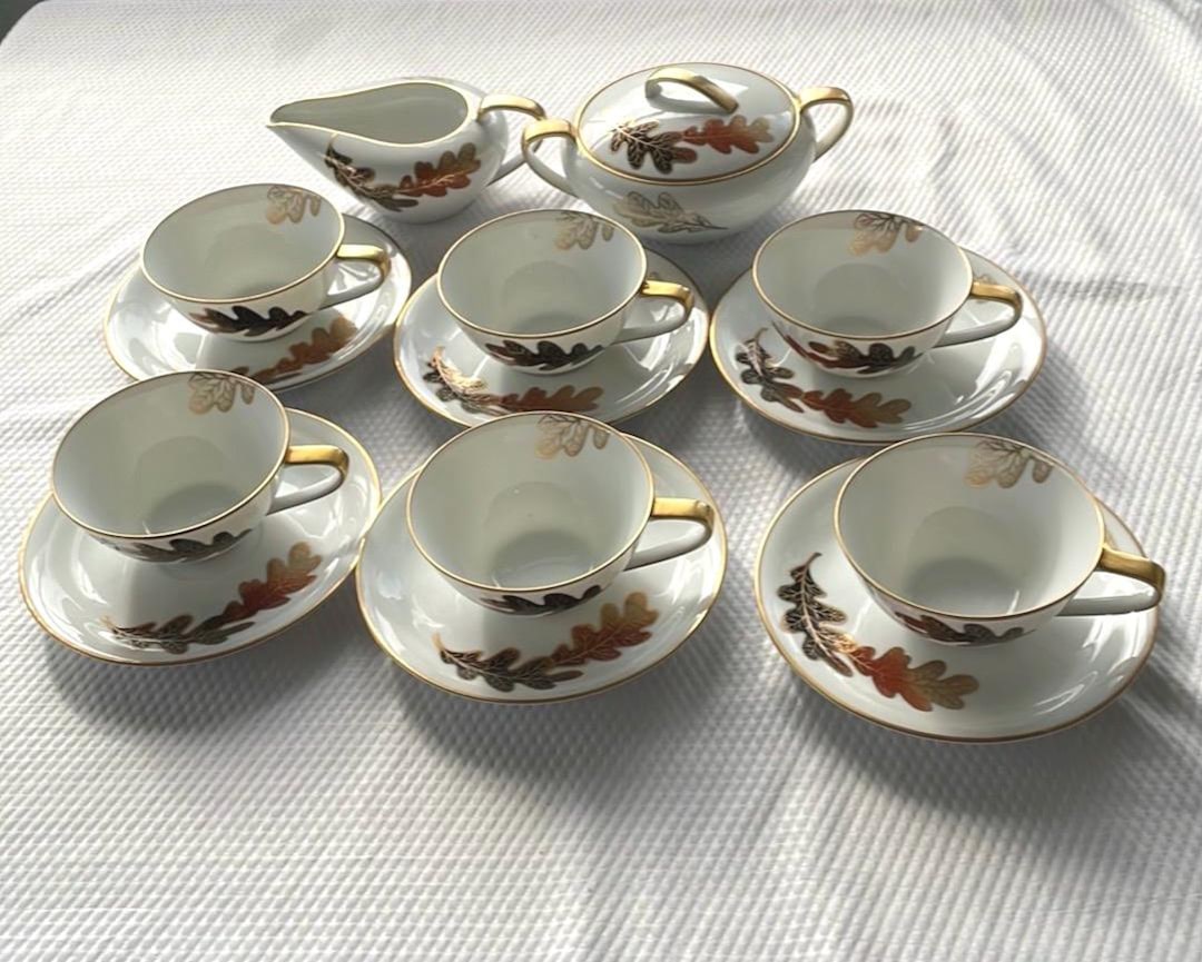 Noritake China M Cup and Saucer, Set of 6, Sugar Jar and Creamer - Etsy
