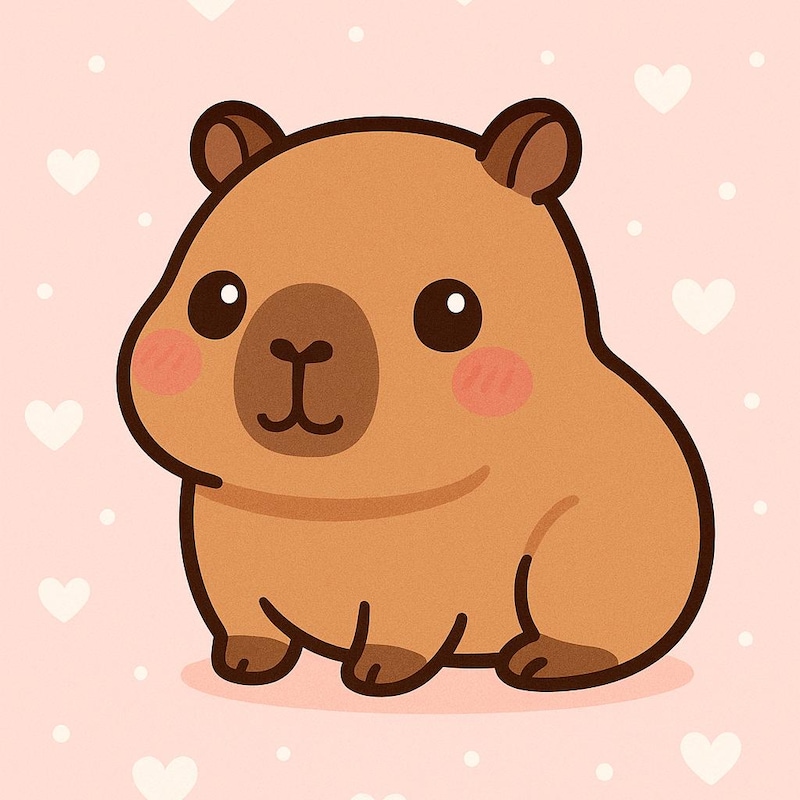 Kawaii Capybara Wallpaper - Etsy