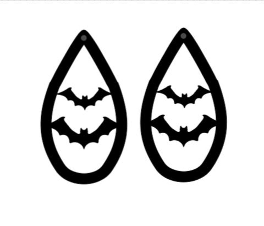 SVG Bat Earring File Cricut SVG Bat Earrings Bat Earrings SVG Earring ...