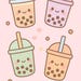 Boba Tea Wallpaper- Boba Background- Phone Wallpaper - Etsy