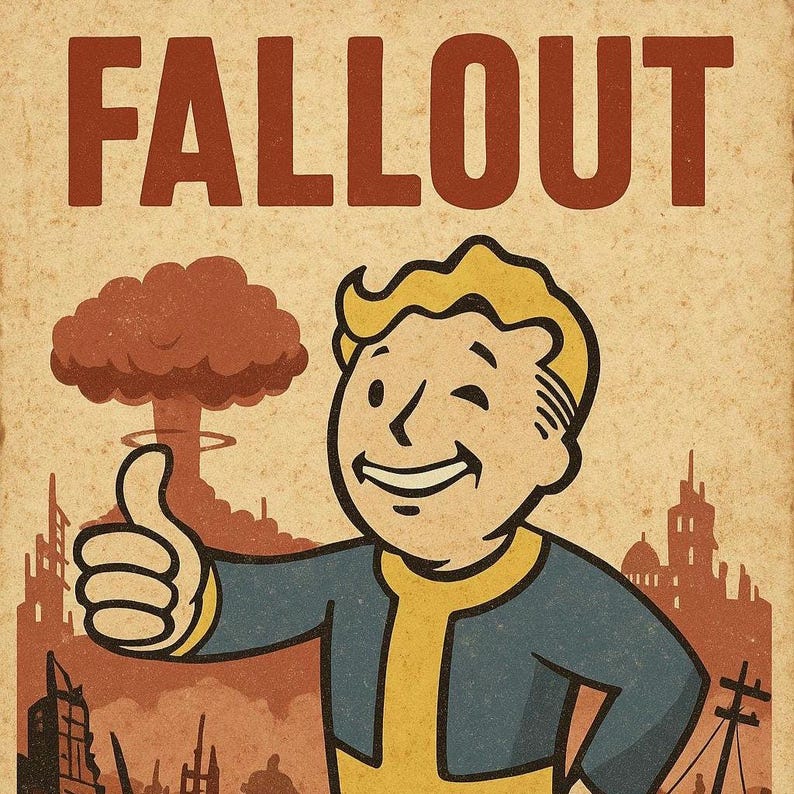 Fallout Game Wallpaper - Fallout Wallpaper - Gaming Wallpaper - - Etsy