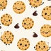 Cookie Digital Wallpaper - Chocolate Chip Cookie Wallpaper- Digital ...