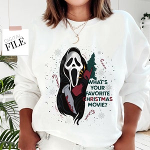 Ghostface Christmas PNG Digital File Christmas Sublimation - Etsy