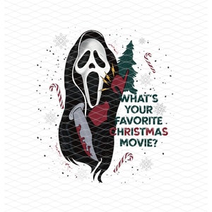 Ghostface Christmas PNG Digital File Christmas Sublimation - Etsy