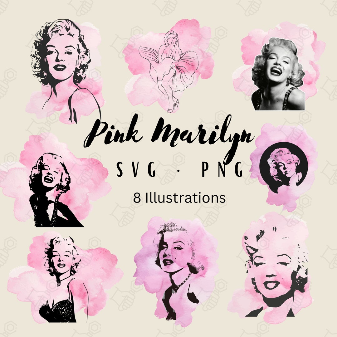 Marilyn Monroe Clipart Bundle 8 Svg Png Marilyn Monroe - Etsy UK