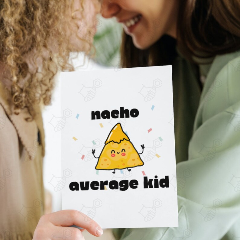 Nacho Average Kid PNG SVG EPS Clipart Files Nacho Chip Funny - Etsy