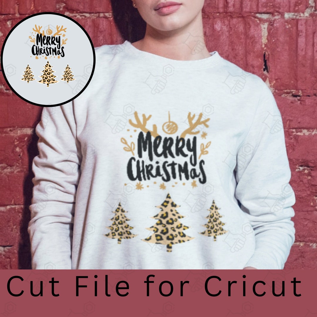 Merry Christmas Leopard Print Tree Png, Matching Leopard Patches, Retro ...