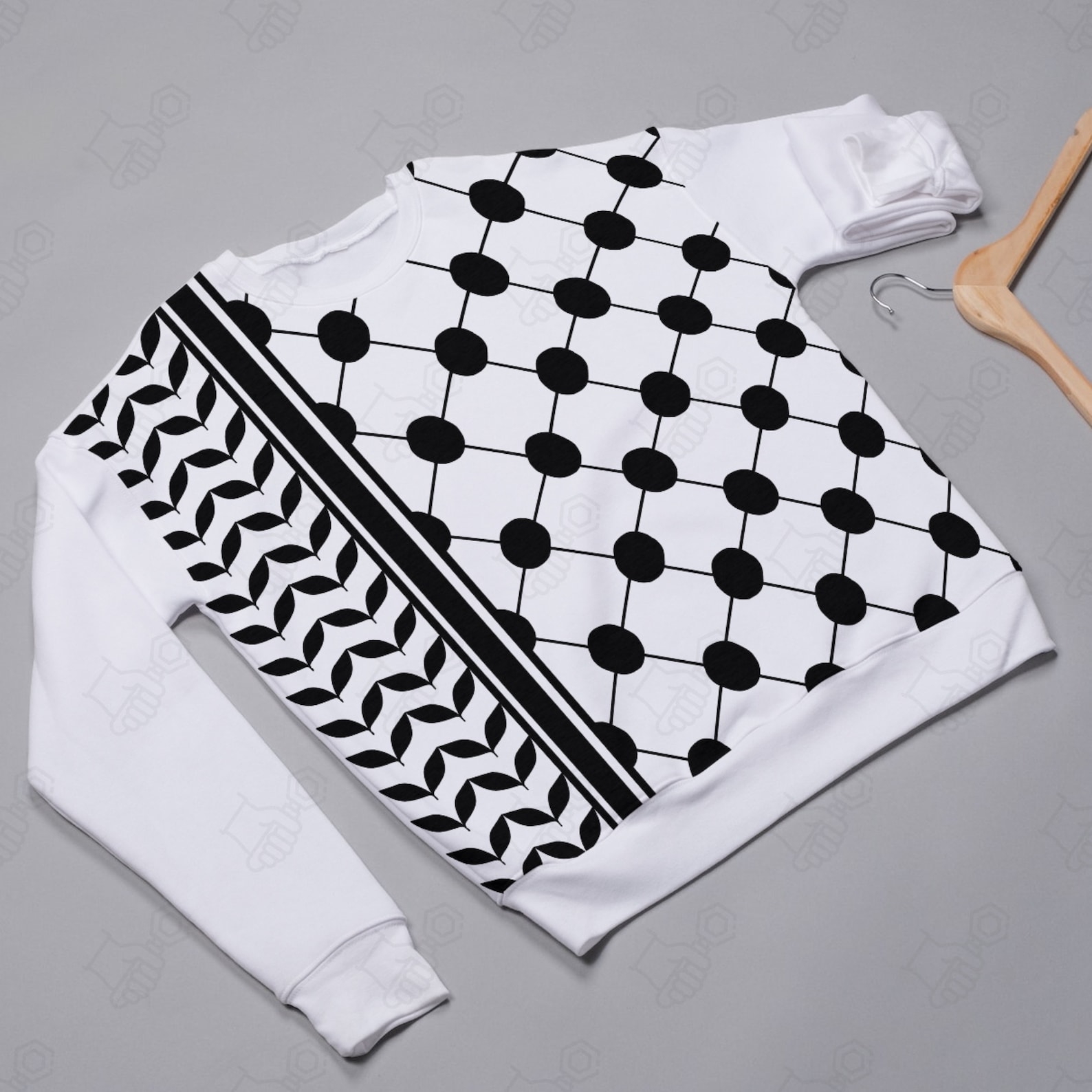 Palestinian Keffiyeh Clipart File SVG PNG DXF Instant Download - Etsy UK