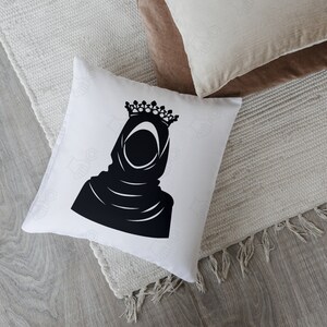 Hijab Crown Silhouette 10 Clipart Bundle SVG Instant Download Vector ...