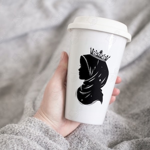 Hijab Crown Silhouette 10 Clipart Bundle SVG Instant Download Vector ...